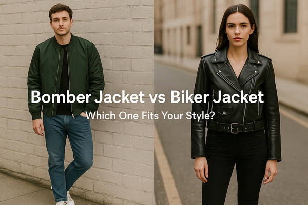 Bomber Jacket vs Biker Jacket: Style, Fit & Key Differences | NYC ...