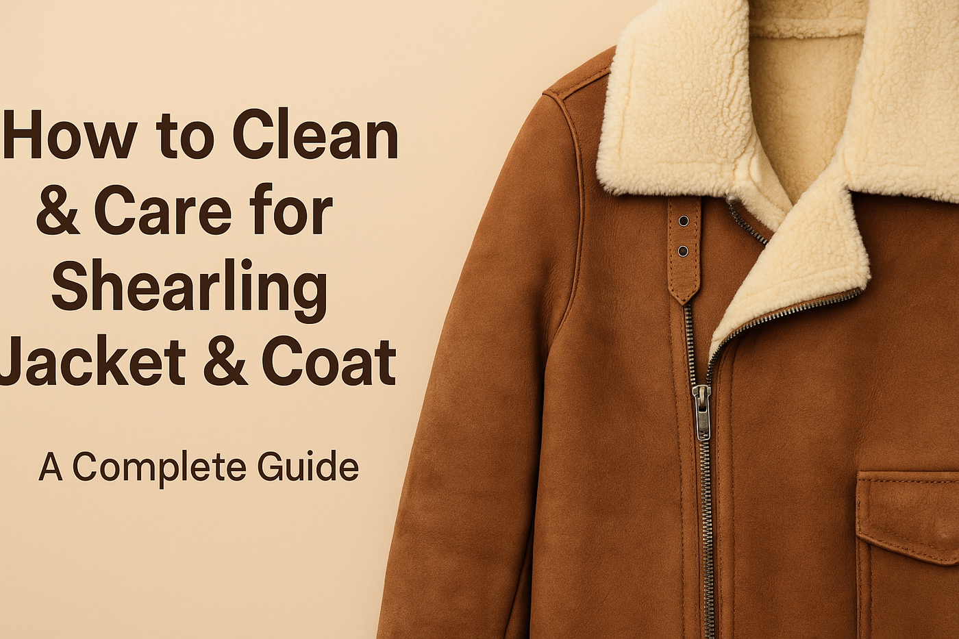 How to Clean and Care for Shearling Jackets & Coats: Complete Guide ...