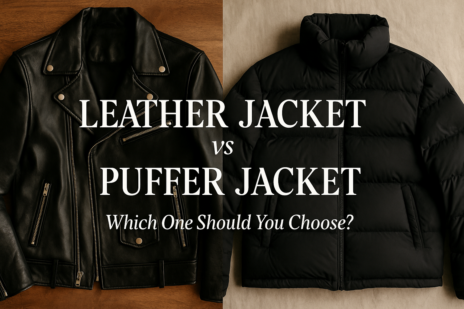 Leather Jacket vs Puffer Jacket: Which One Should You Choose? – NYC ...