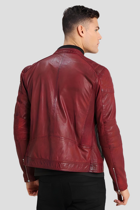 Men's Red Leather Jackets - Buy Real Red Leather Jackets for Men – NYC ...