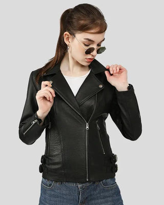 Mens Greg Black Leather Racer Jacket – NYC Leather Jackets
