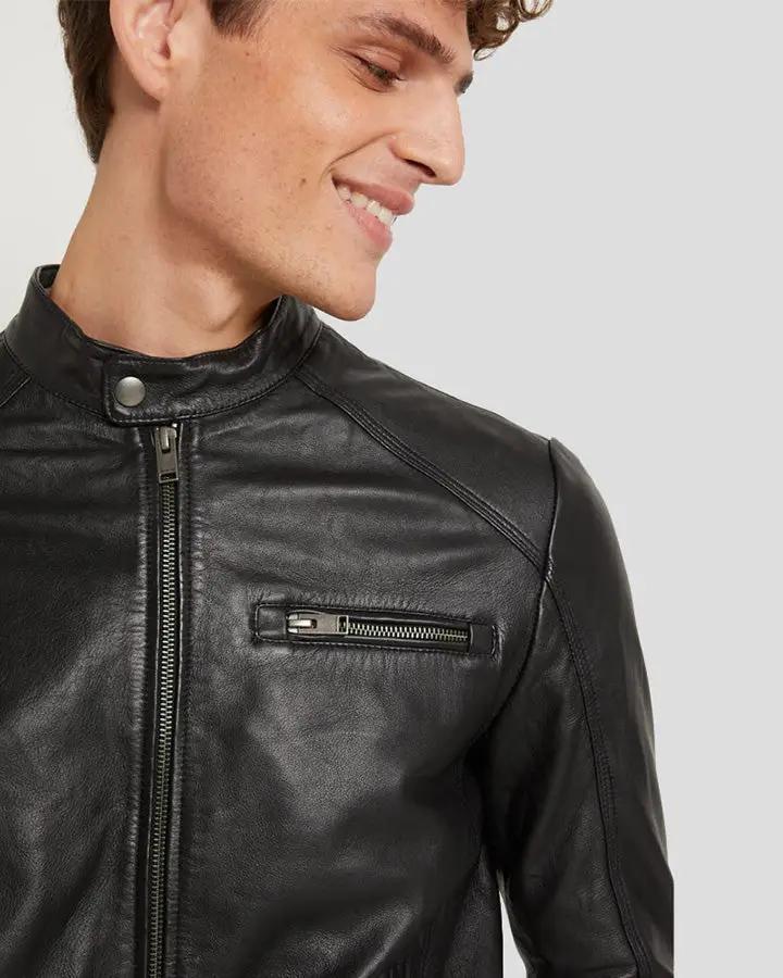 Men's Leather Racer Jackets - Buy Real Leather Café Racer Jackets for ...