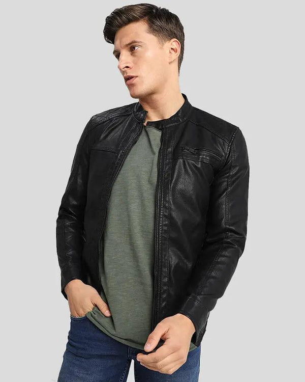 Men's Leather Racer Jackets - Buy Real Leather Café Racer Jackets for ...