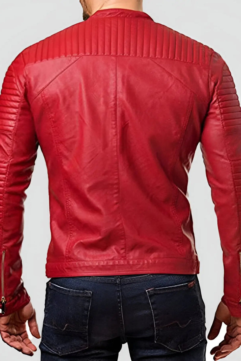 Men's Red Leather Jackets - Buy Real Red Leather Jackets for Men – NYC ...